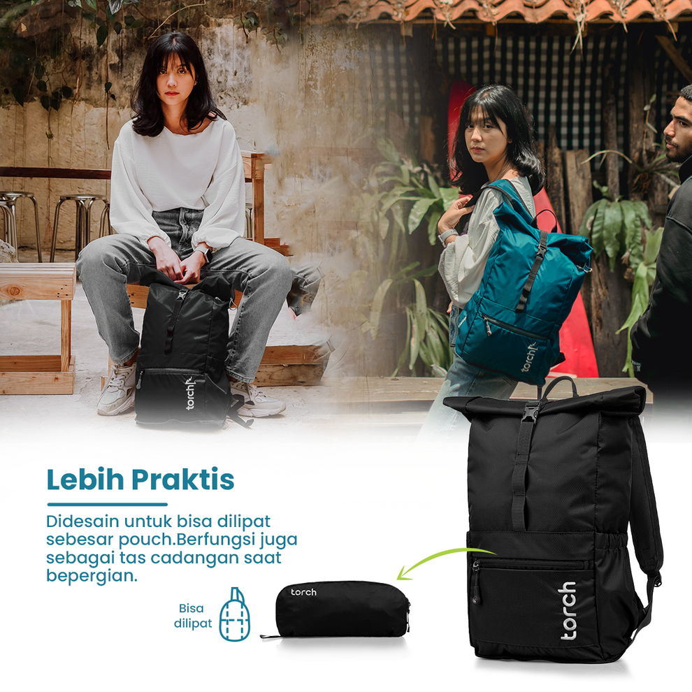 Kashiwa Tas Ransel Foldable Torch 19L – TORCH